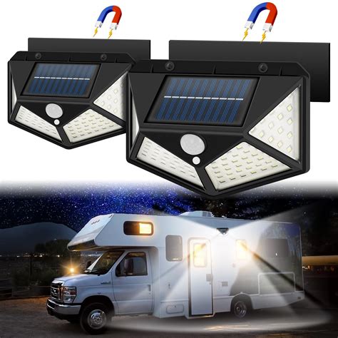 Solar Rv Porch Light Magnetic Installation Motion