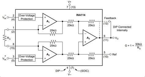Differential Instrumentation Amplifier Circuit
