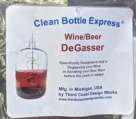 Express Degasser Clean Bottle Express Winebeer Degassing Rod Hobby