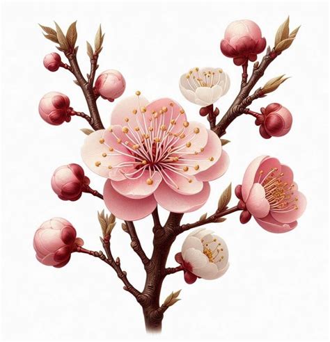 かわいい梅のイラスト