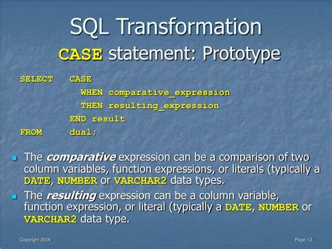 Ppt Sql Transformation Oracle And Ansi Standard Sql Powerpoint