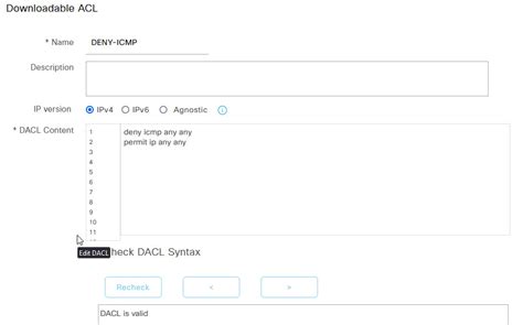 Cisco Ise Dacl Configuration Wr