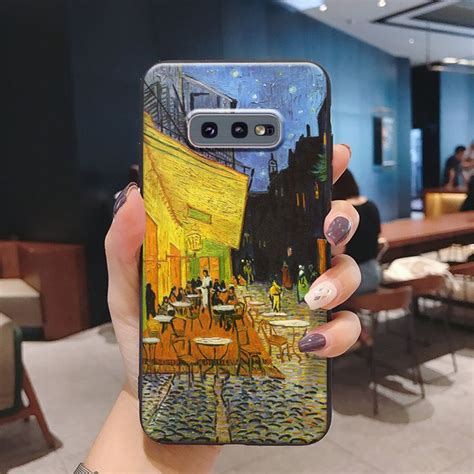 Oil Painting Silica Gel Soft Cover For Samsung Galaxy S E Street