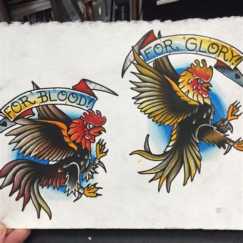 Fighting Chicken Tattoo Meaning Symbolism Style And Cultural