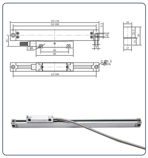 Dro Digital Readout Linear Scale Encoder Mm Optical Glass Scale For Milling Lathe Machine