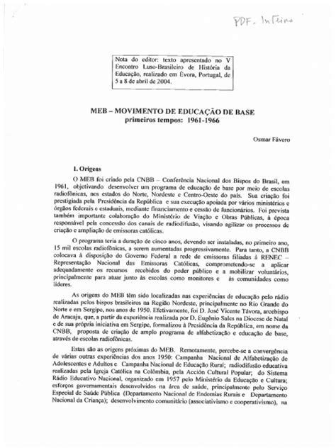 Meb Osmar Fávero Pdf