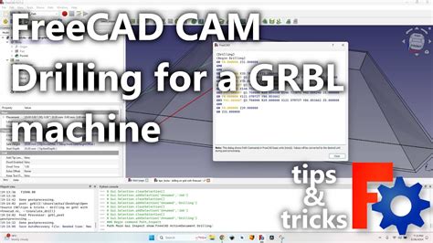 Freecad Cam Tips 5 Drilling On A Grbl Machine With G0 And G1 G