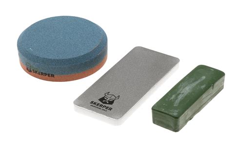 Skerper Field Sharpening Kit Svso004 Sharpening Set With Leather Sheath Advantageously