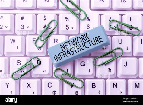 Conceptual Display Network Infrastructure Business Showcase Hardware And Software Resources In