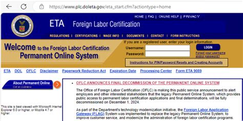 Legacy Perm Flc Website To Be Decommissioned Usilaw