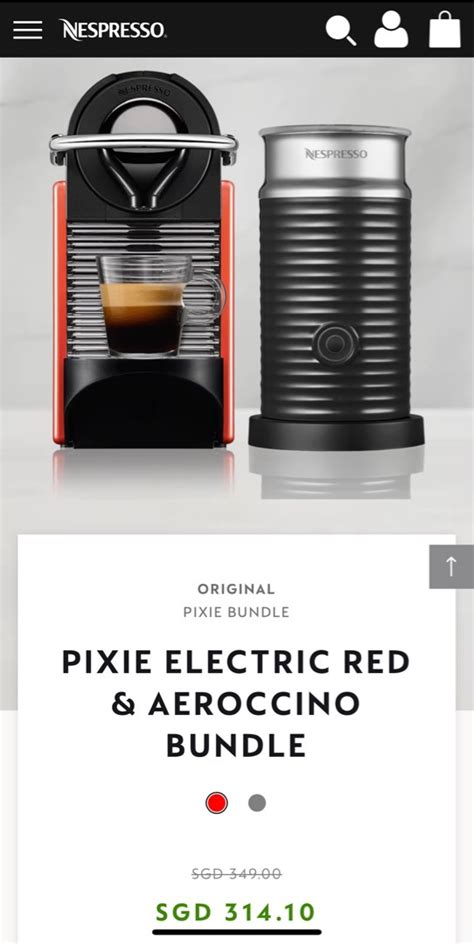 Nespresso Pixie And Aeroccino3 Tv And Home Appliances Kitchen Appliances