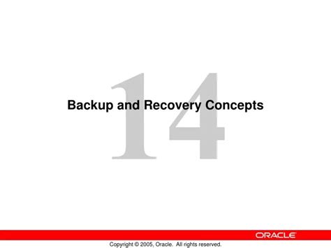 Ppt Oracle Database Backup And Recovery Concepts Powerpoint