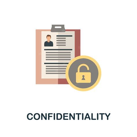 premium vector confidentiality icon simple element from business