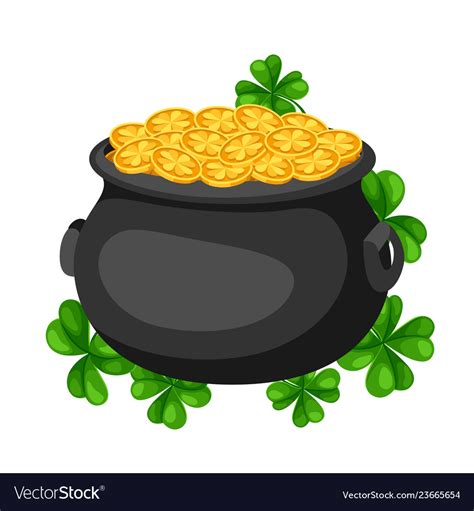 St Patricks Day Pot Of Gold Clip Art