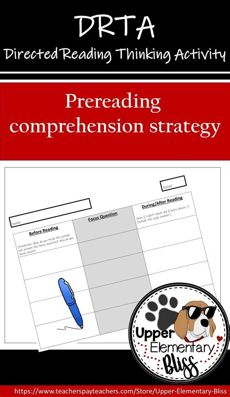 Drta Directed Reading Thinking Activity Comprehension Strategies