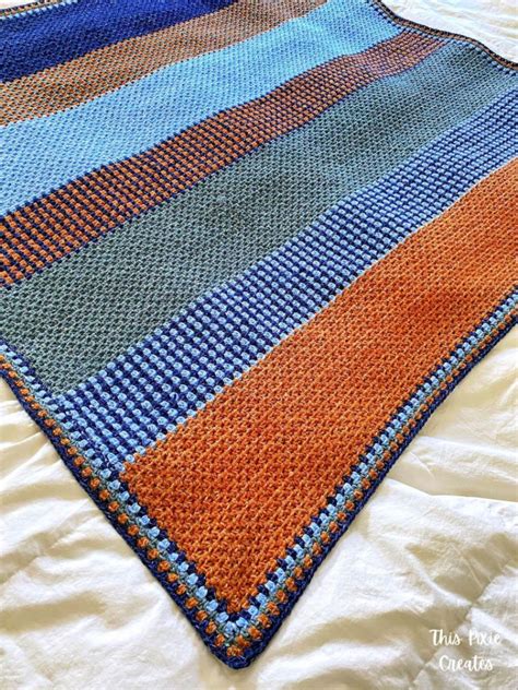 30 Free Striped Crochet Blanket Patterns Blitsy