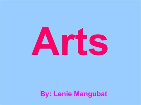 Mapeh Arts Pptx