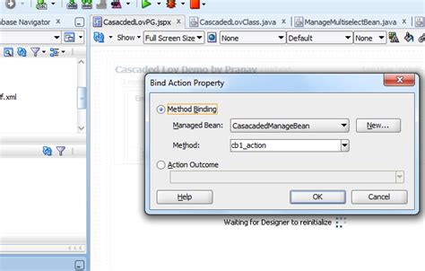 Display Selected Value From Cascaded LOV In ADF Page