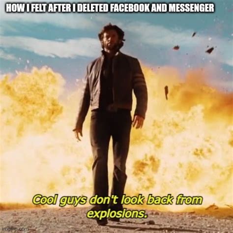 Cool Guys Dont Look Back From Explosions Meme Picker
