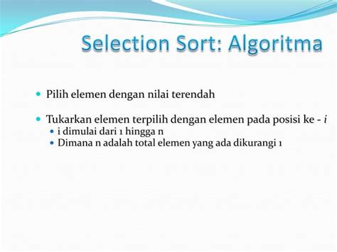 Algoritma Sorting PPT