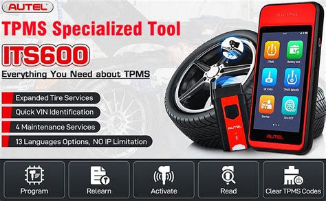 Autel MaxiTPMS ITS Best Handy TPMS Tool Wireless Android TPMS Tablet With Bluetooth VCI