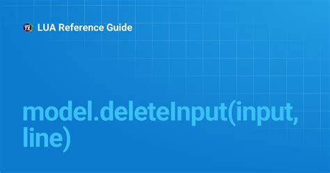Modeldeleteinputinput Line Otx 23 Lua Reference Guide