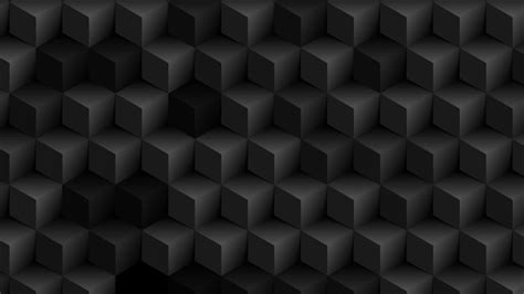 Abstract Black Geometric 3d Cubes Technology Motion Design Dark Futuristic Background Video