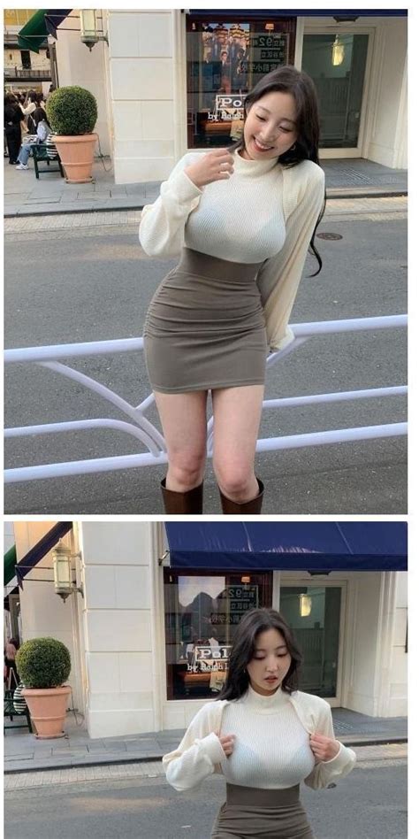 남자들이 좋아하는 여친룩 1위 풍만한 여자 섹시한 의상 패션