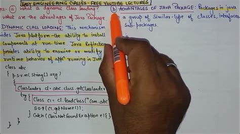 Java Questions For Semester Exams 17 Dynamic Class Loading Package Program On Custom