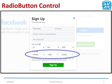Radiobutton Control Ppt
