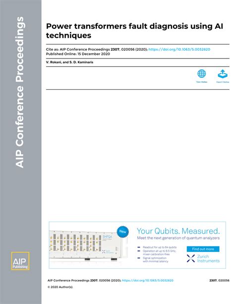 Pdf Power Transformers Fault Diagnosis Using Ai Techniques