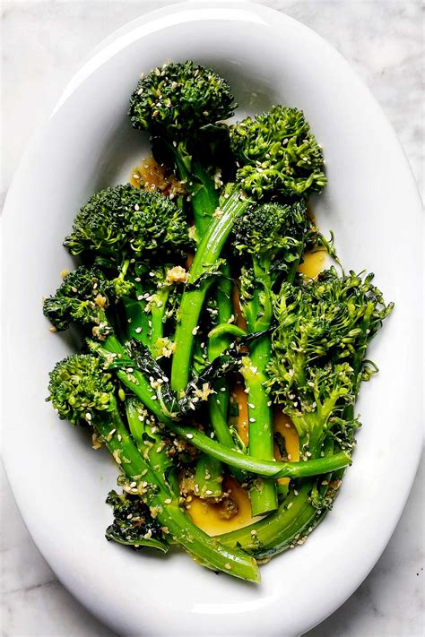 Asian Broccolini With Sesame And Ginger