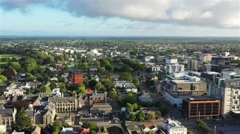 Historic Downtown Christchurch City New Zealand Stock Footage Video