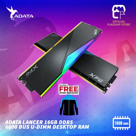 Adata Lancer 16gb Ddr5 6000 Bus U Dimm Desktop Ram With Product