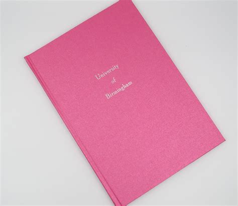 Masters Hardbound Thesis Binding In Pink