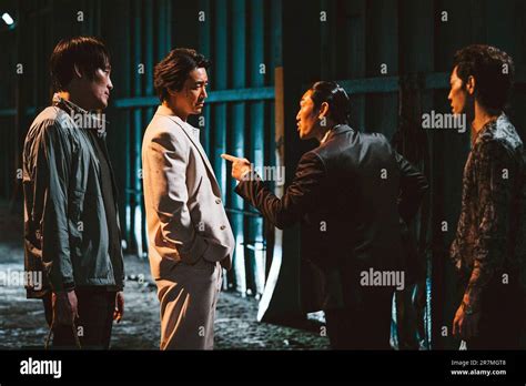 THE ROUNDUP NO WAY OUT LEE Jun Hyuk 2nd From Left 2023 Capelight Pictures Courtesy