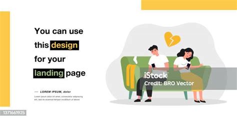 지루한 부부는 자신의 휴대 전화를보고있는 동안 소파에 앉아 남자에 대한 스톡 벡터 아트 및 기타 이미지 남자 소파 슬픔 Istock