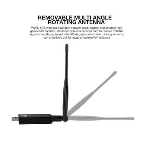 ZAPO Bluetooth Wireless AC Mbps GHz WiFi USB LAN Adapter High Gain Antenna Network