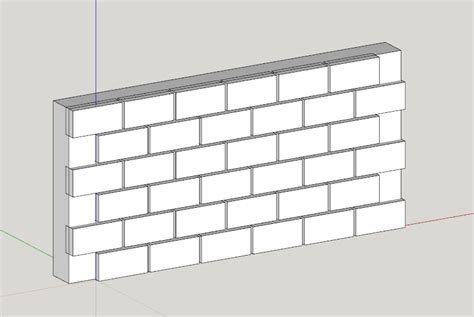How To Create 3d Brick Effect On Non Square Faces Sketchup Sketchup