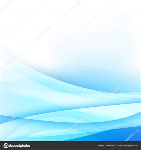 Abstract Background Light Blue Curve And Wave Element Vector Ill Stock Vector Image By