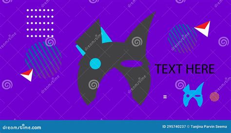 Abstract Background With Colorful Geometric Elements Stock Vector Illustration Of Concept