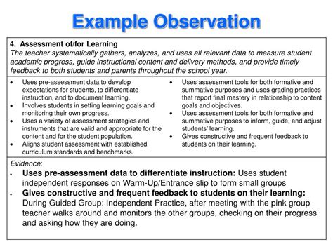 Lesson Observations For Teachers