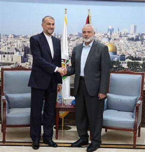 دیدار اسماعیل هنیه با امیرعبداللهیان ایسنا