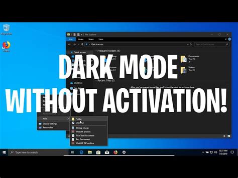 How To Enable Windows 10 Dark Mode File Explorer Turn On