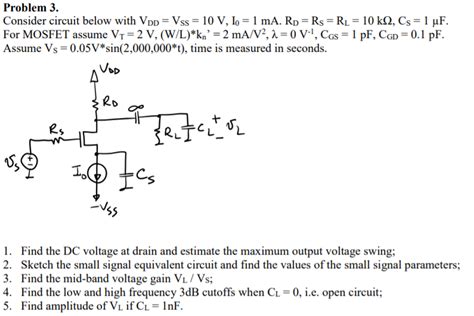 solved problem 3 consider circuit below with vpp vss 10