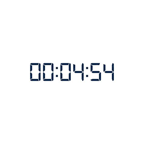 Premium Vector Digital Clock Number Set Electronic Figures Vector