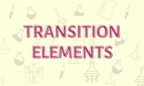 Transition Elements Purechemistry