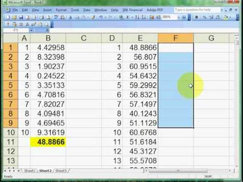 Using Excel S Datatable Function For A Basic Simulation Youtube