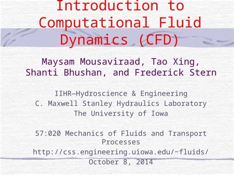 PPTX Introduction To Computational Fluid Dynamics CFD DOKUMEN TIPS