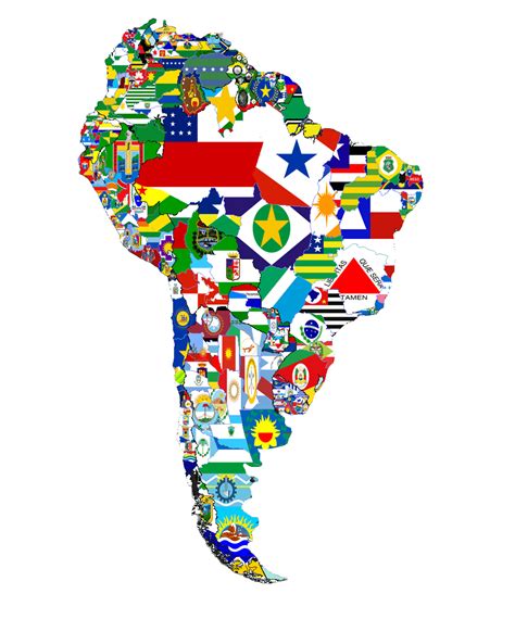 South America Subdivisional Flag Map I Wont Stop Until I Do Every
